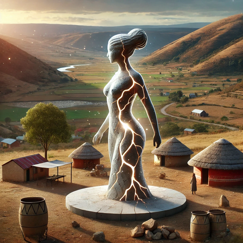 Stone Woman in Relationship and Society